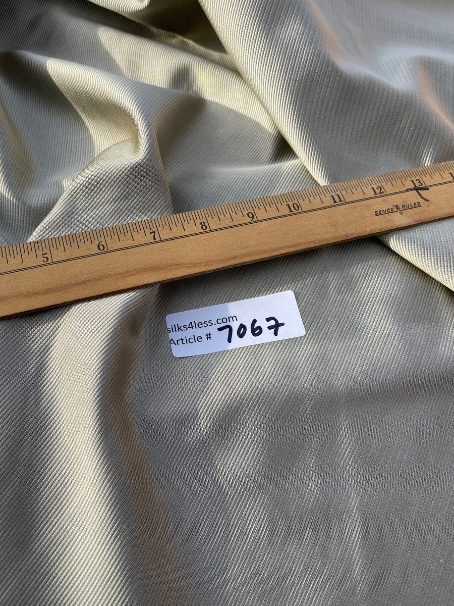 Exquisite Quality Rib Silk Satin fabric medium/heavy - IRIDESCENT GOLD ...